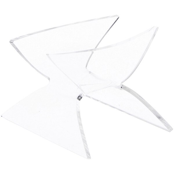 Plymor Clear Acrylic Nautilus Shell Holder Stand, 2.375" H x 2.75" W x ...