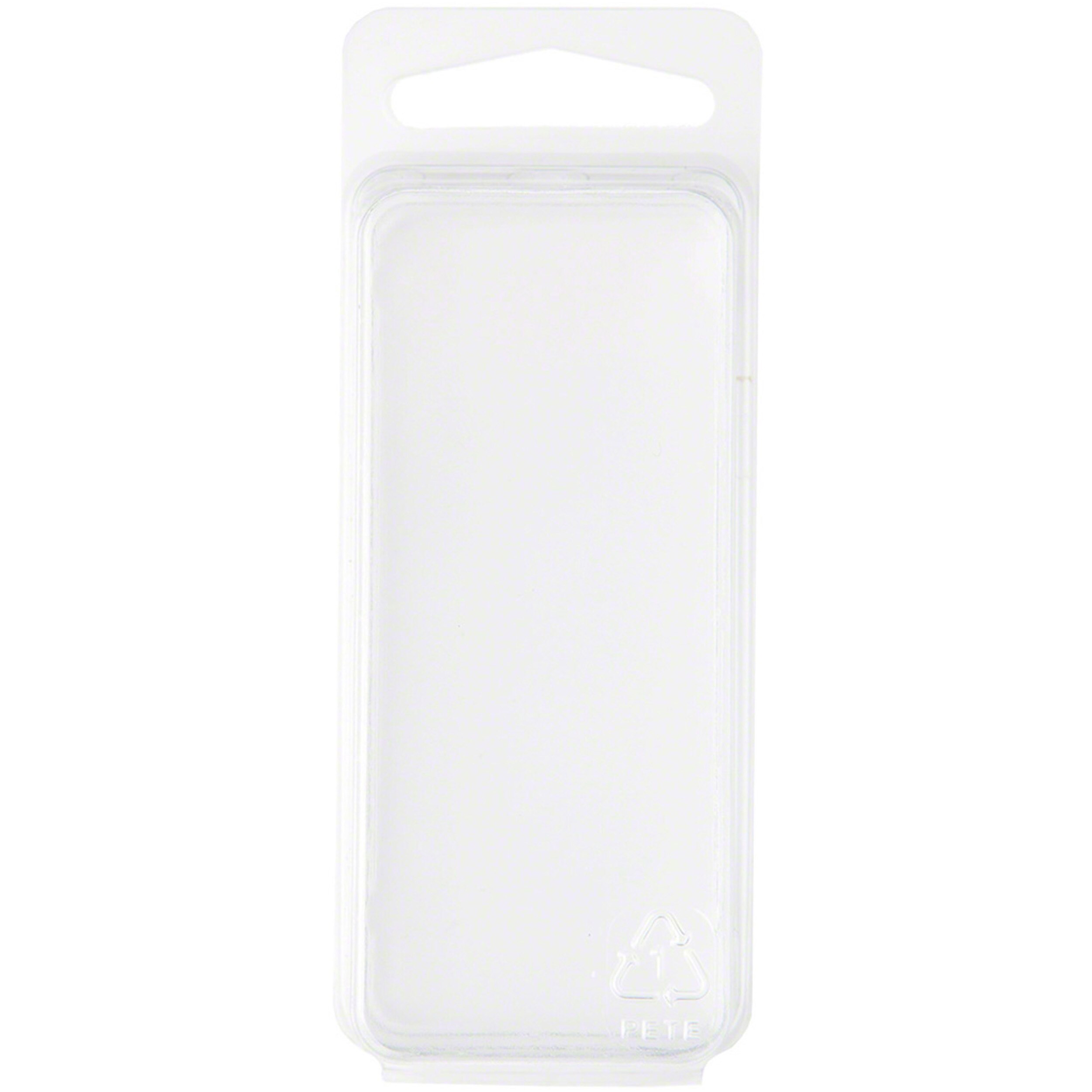 Collecting Warehouse Clear Plastic Clamshell Package Storage Container 3.06 H x 1.25 W x 1 D
